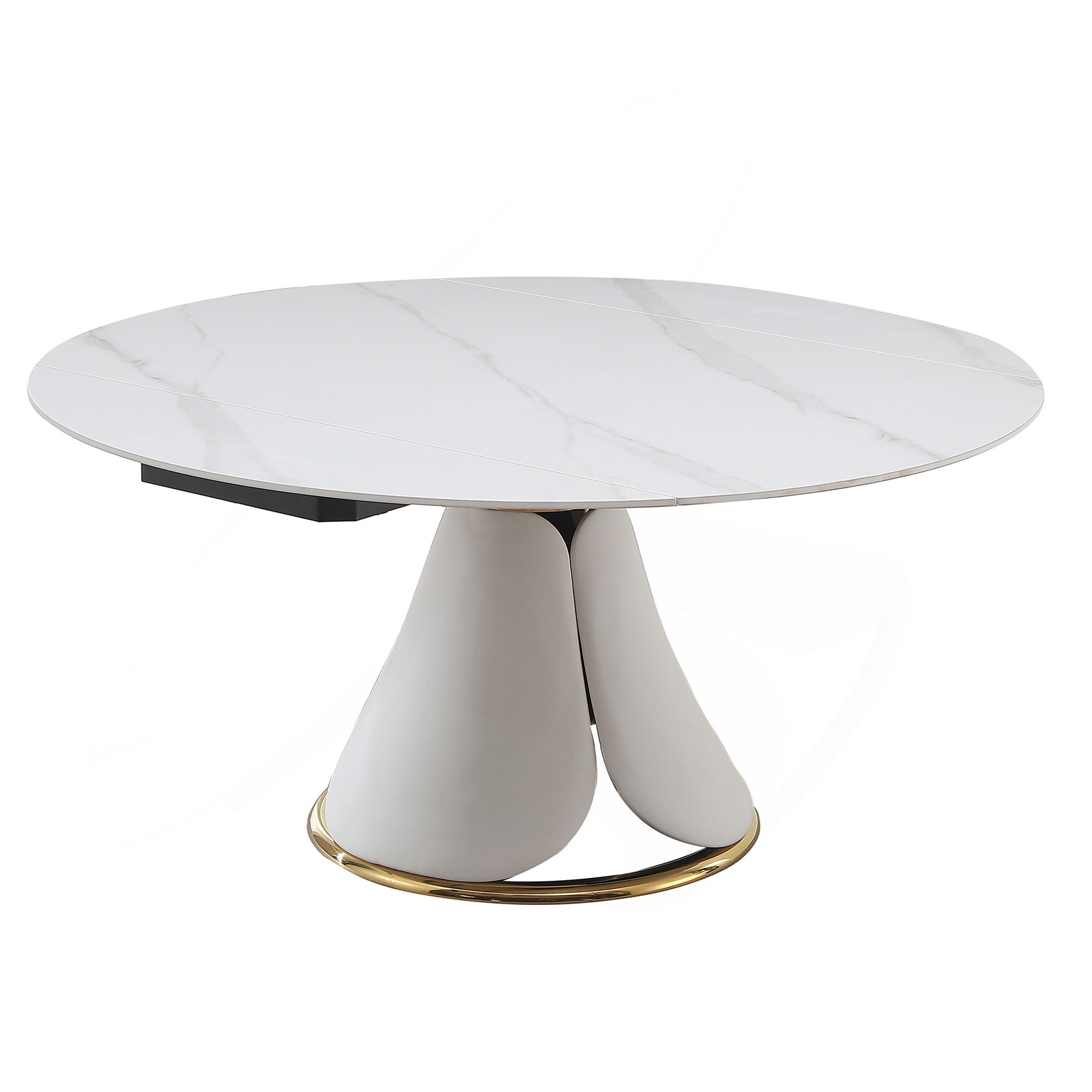 Orren Ellis Fashion Modern Sinntered Stone Dining Table With Simple And ...