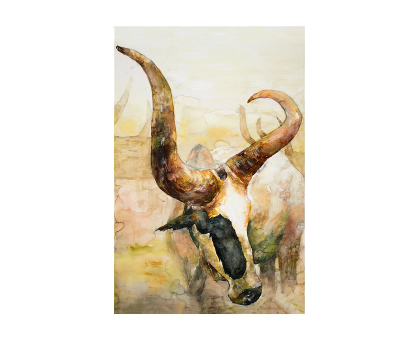 Chelsea Art Studio Royal Moo by Beverly Fuller - Painting | Wayfair