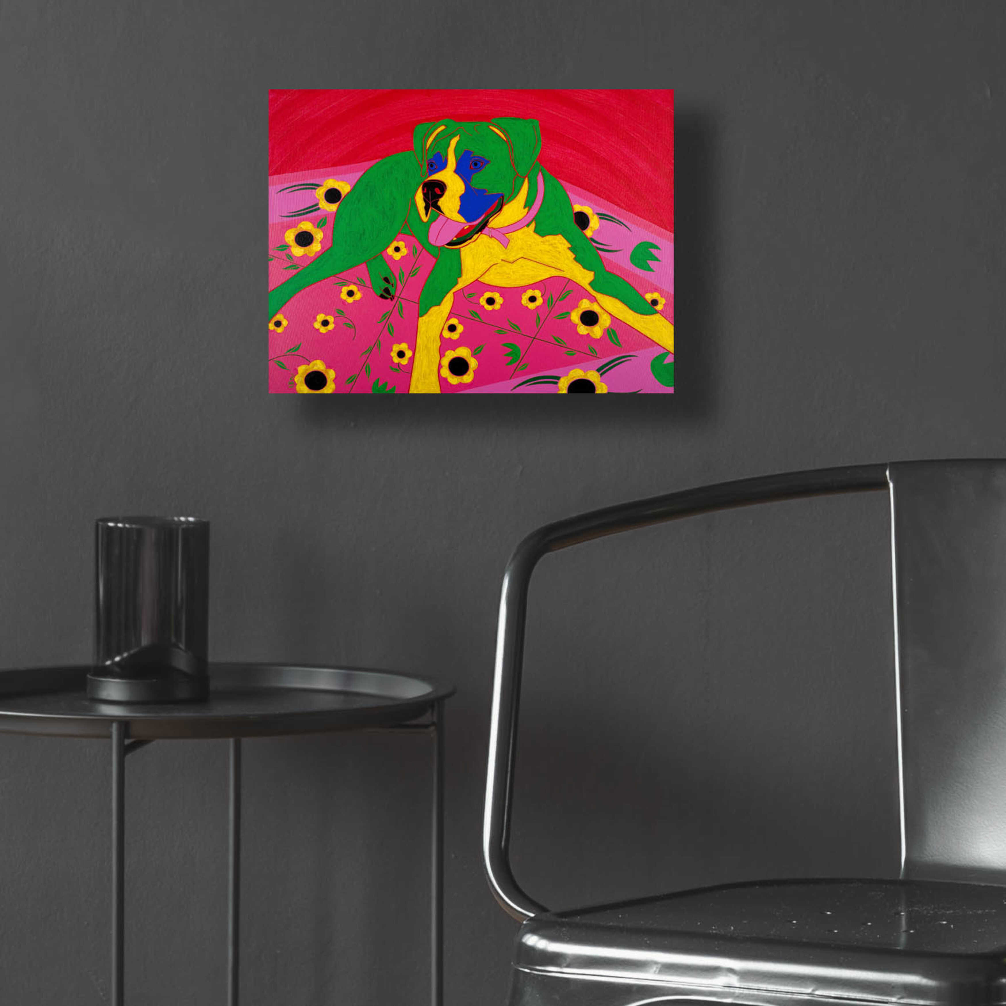 Red Barrel Studio Epic Art 'Courageous Clown' By Angela Bond Acrylic ...