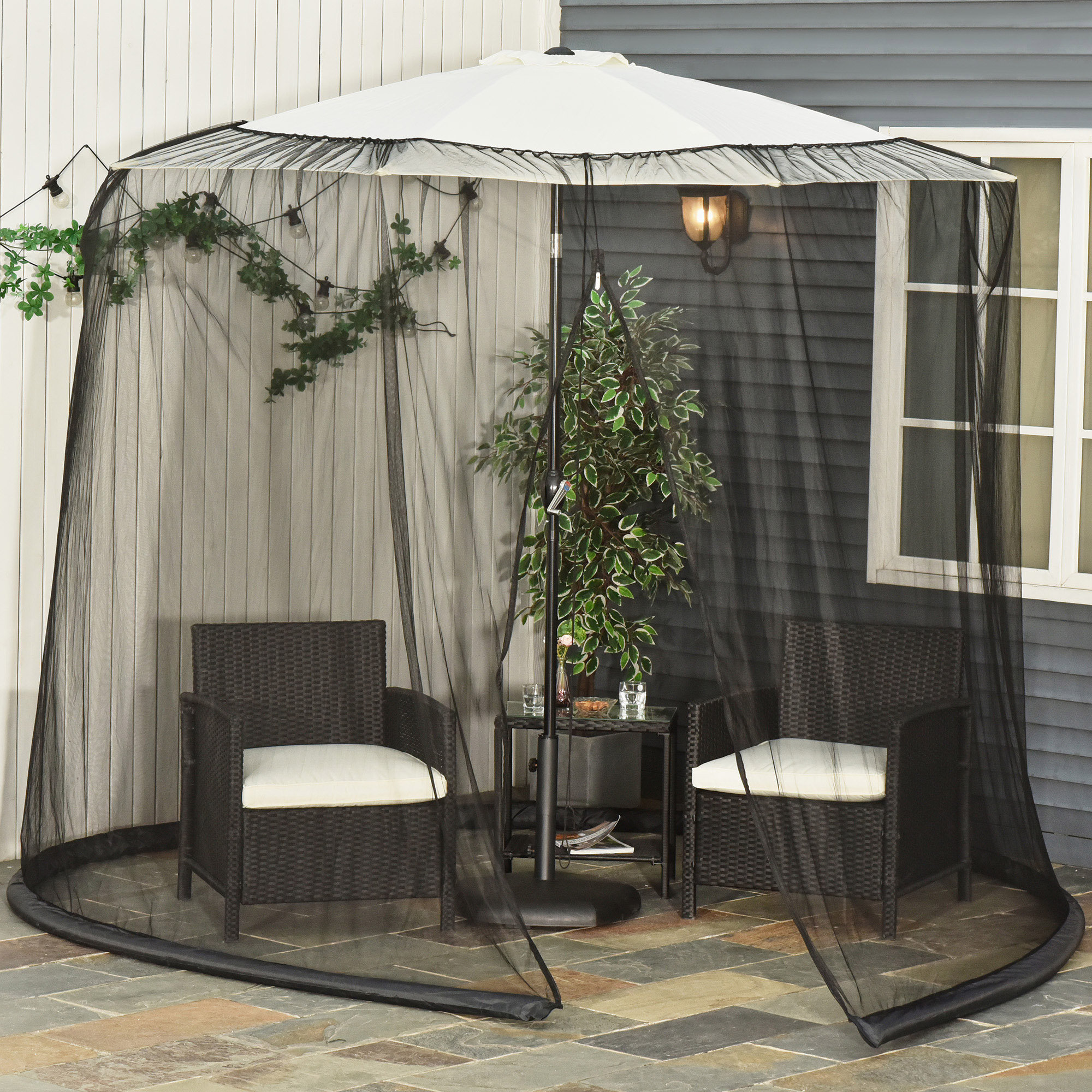 Arlmont & Co. Patio Umbrella Net, Universal Canopy Mesh Netting | Wayfair
