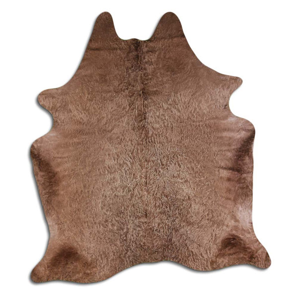 Foundry Select Taliesha Handmade Cowhide Brown Rug | Wayfair