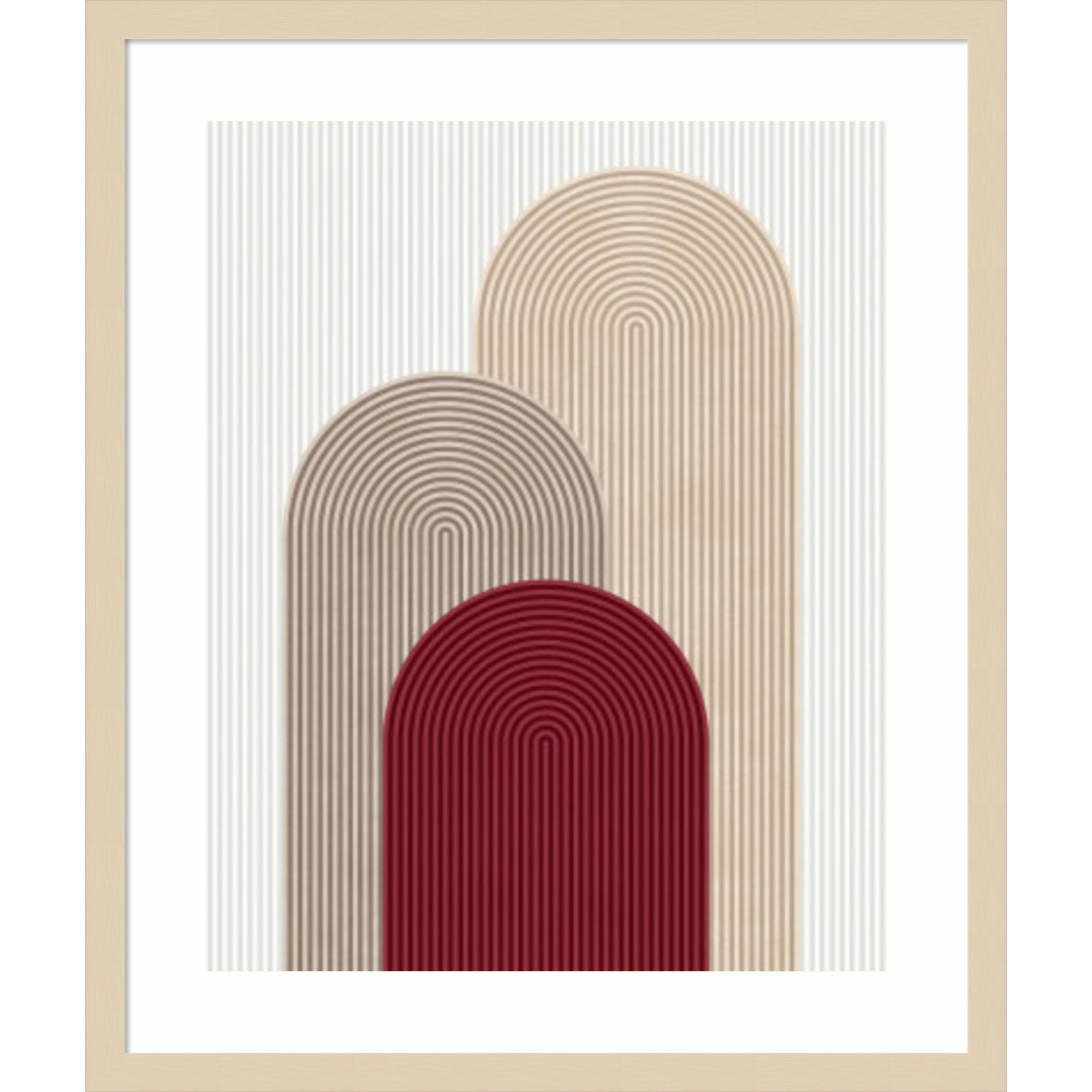 George Oliver Circle composition 4 by Vitor Costa Wood Framed Wall Art ...