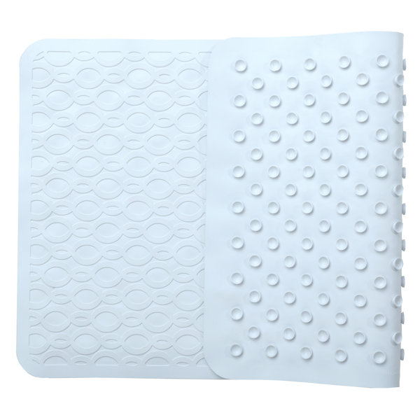 Rebrilliant Leona Safety Rectangle Rubber Non-Slip Shower mat & Reviews ...