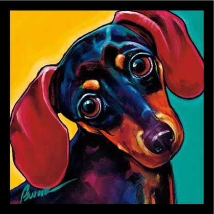 Red Barrel Studio® 'Mori Dogs Animals Cute Funny' Framed Graphic Art ...