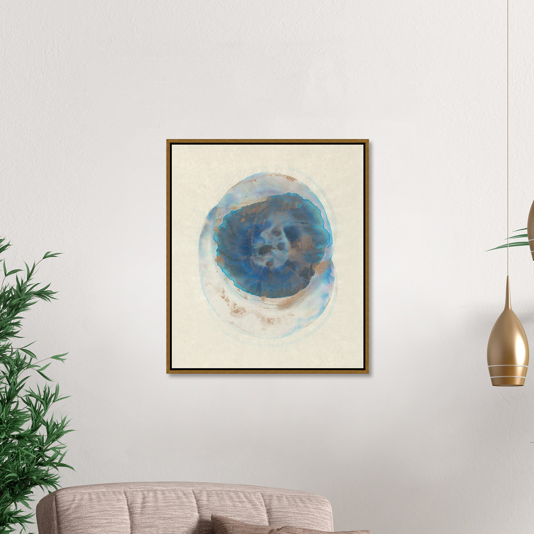 Chelsea Art Studio Mavi Daire III by Danielle Davis - Floater Frame ...