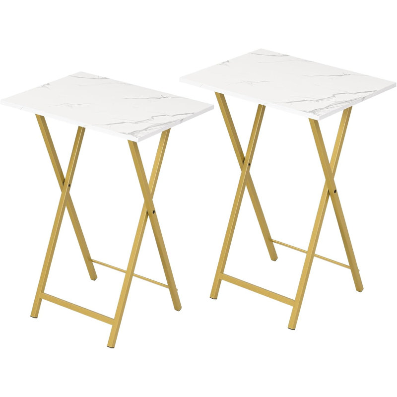 17 Stories 2-Pack Foldable TV Tray Tables For Small Spaces | Wayfair.co.uk