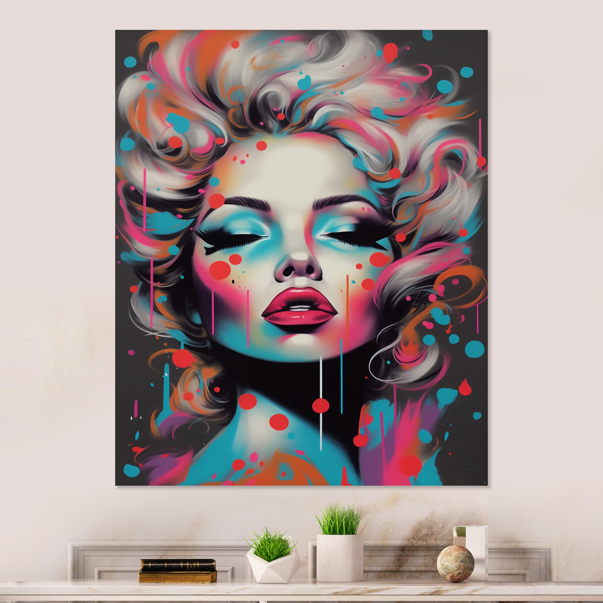 Red Barrel Studio® Vintage Character Pop Art II - Fashion Woman Metal ...