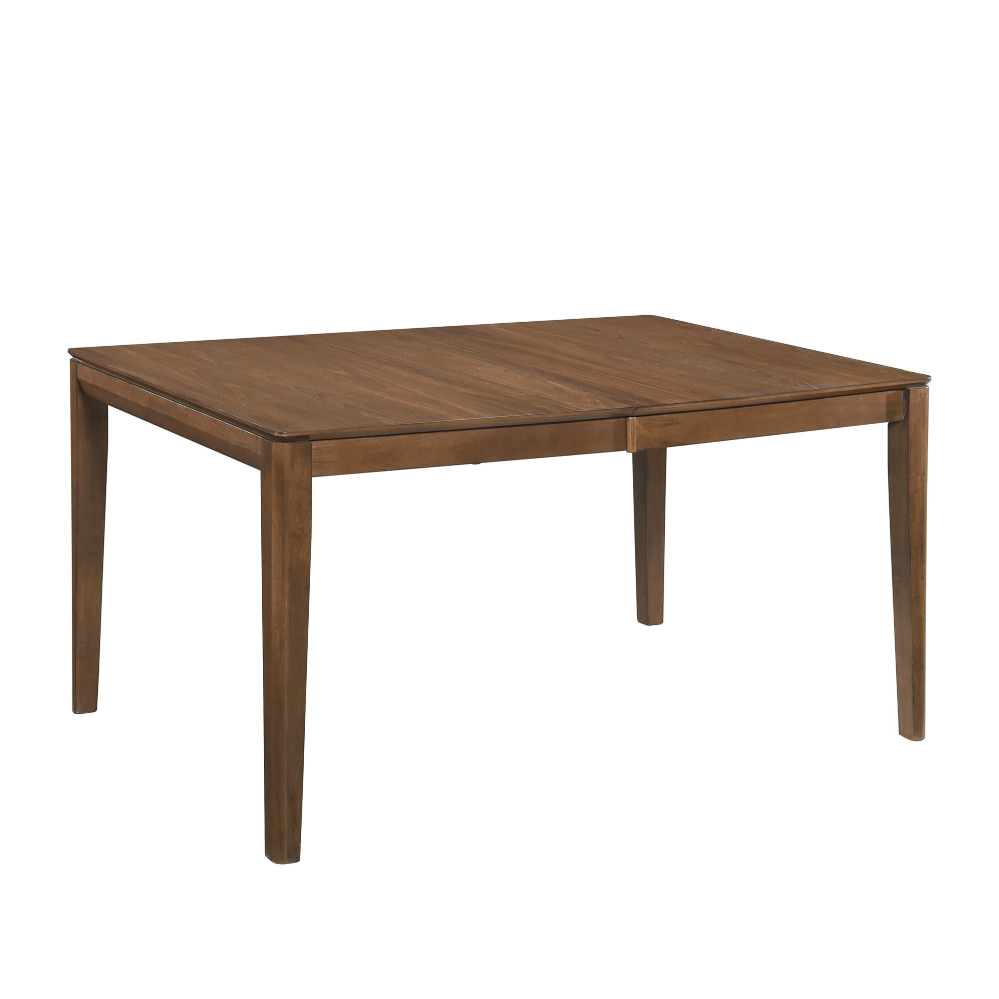 Latitude Run® Modern Walnut Finish Dining Table With Self-Storing Leaf ...