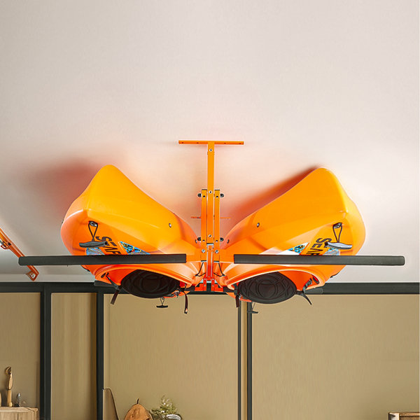 VEVOR Steel Ceiling Mounted Adjustable Kayak Rack | Wayfair