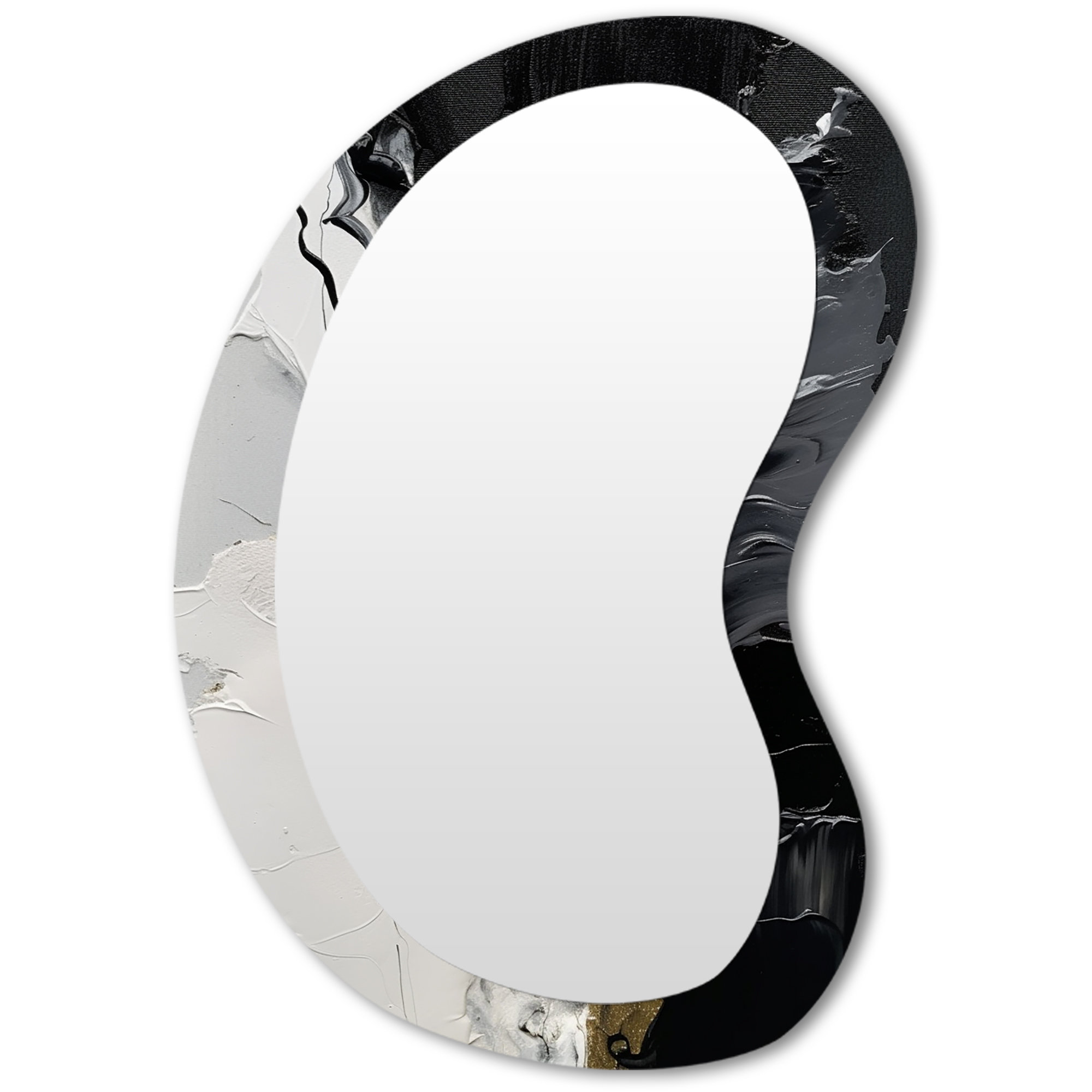 Ivy Bronx Geff Black Textured Splash Paint Art I - Abstract Painting ...