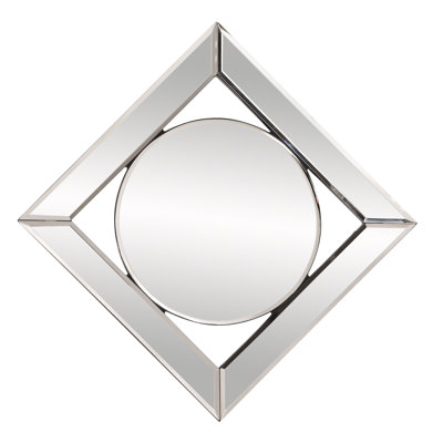 Red Barrel Studio® Square Glass Wall Mirror & Reviews | Wayfair