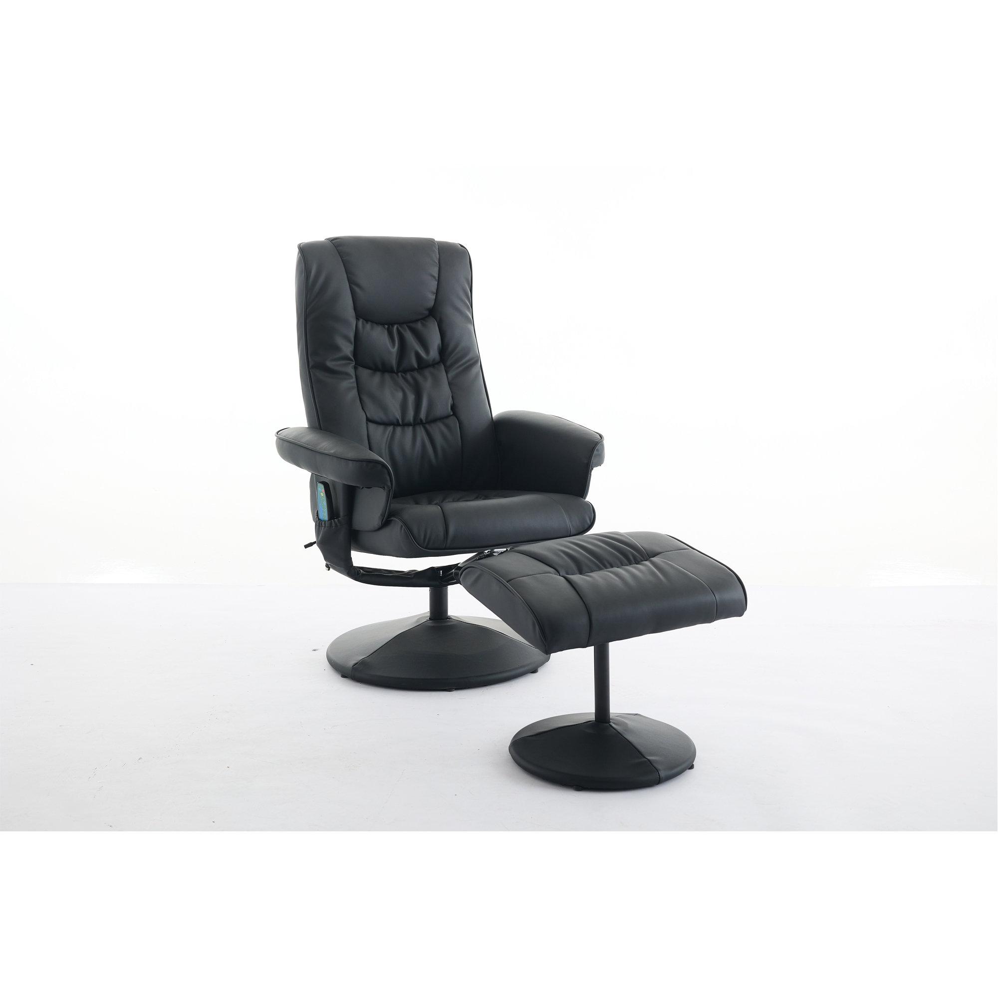 Latitude Run® Recliner Chair With Ottoman - 360° Swivel Massage Lounge ...