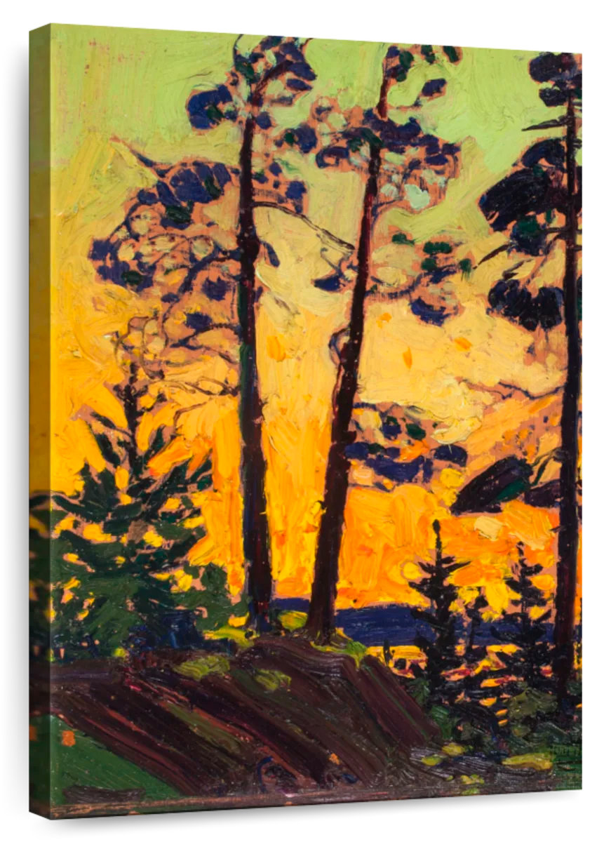 Lark Manor Harnek Pine Trees At Sunset - Wayfair Canada