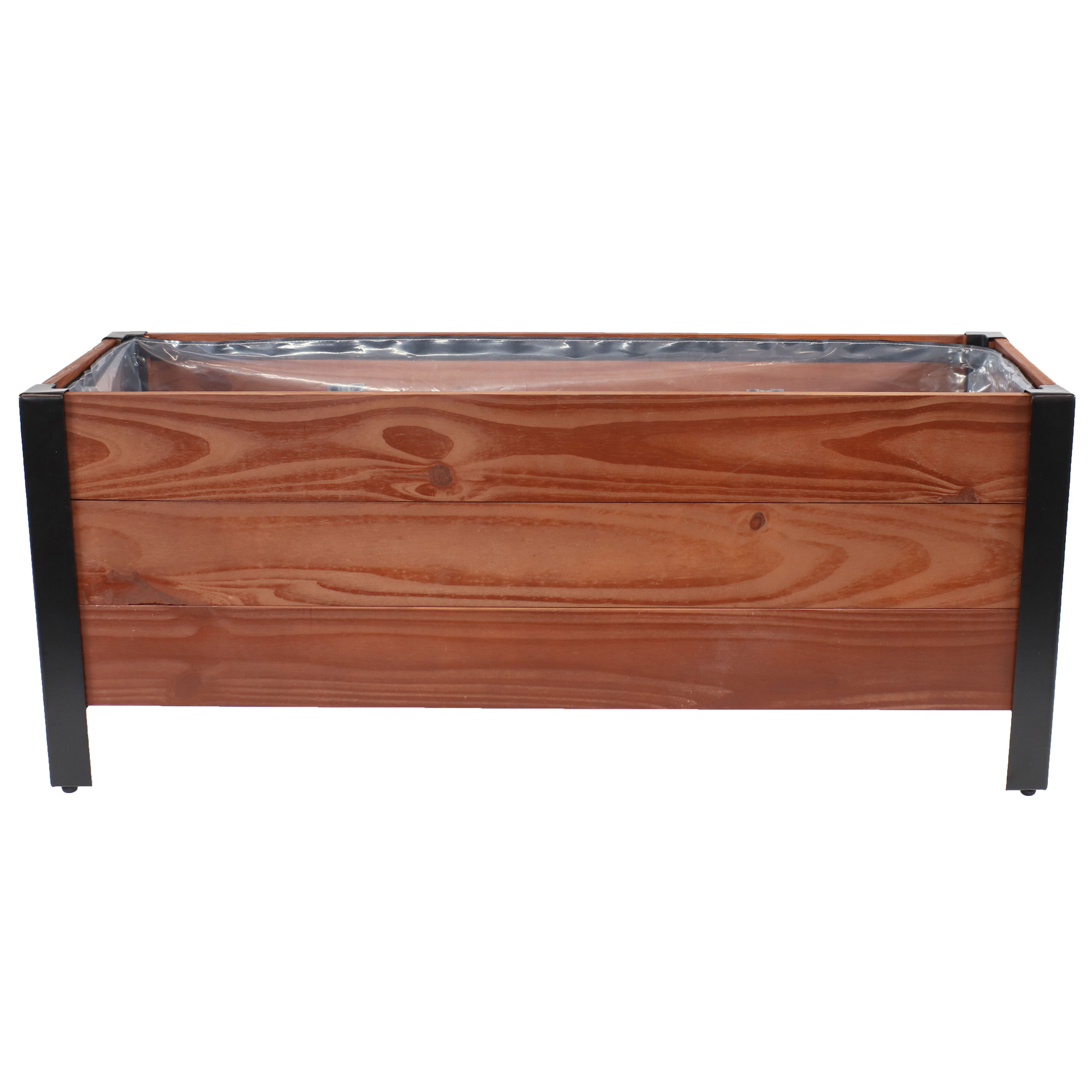 Arlmont & Co. Roxey Acacia Wood Rectangular Raised Garden Bed Planter ...