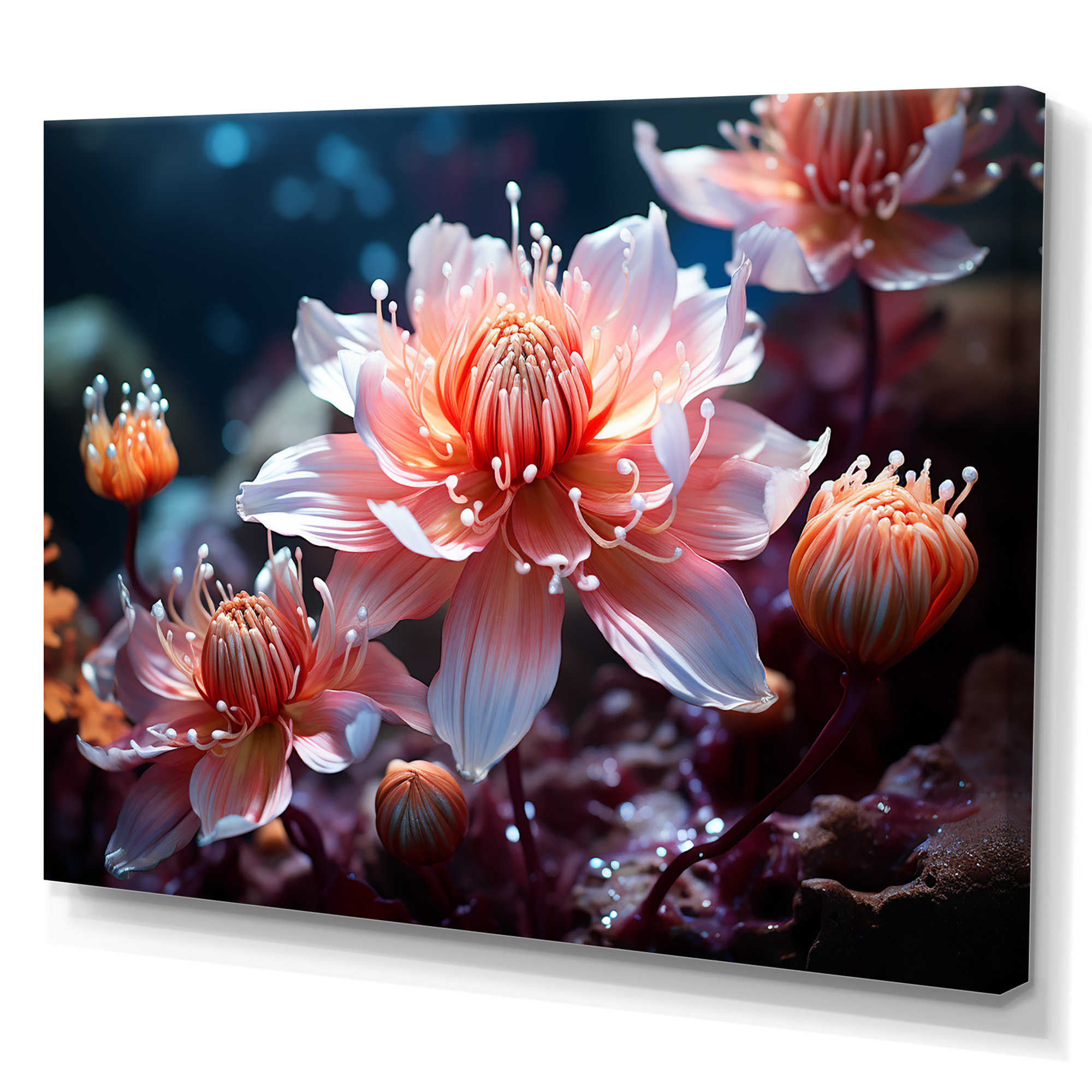 Winston Porter Petals Of Serenity Pink Flower Harmony Framed On Canvas ...