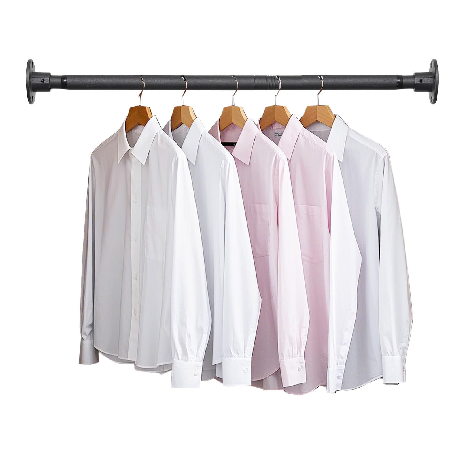 Rebrilliant 16 To 25 Inch Adjustable Closet Rod, Metal Closet Rod ...