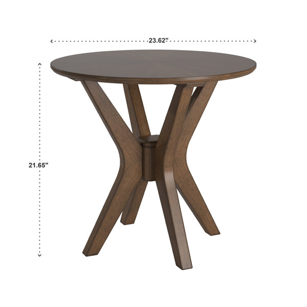 Three Posts™ Kampsville Cross Legs End Table & Reviews | Wayfair