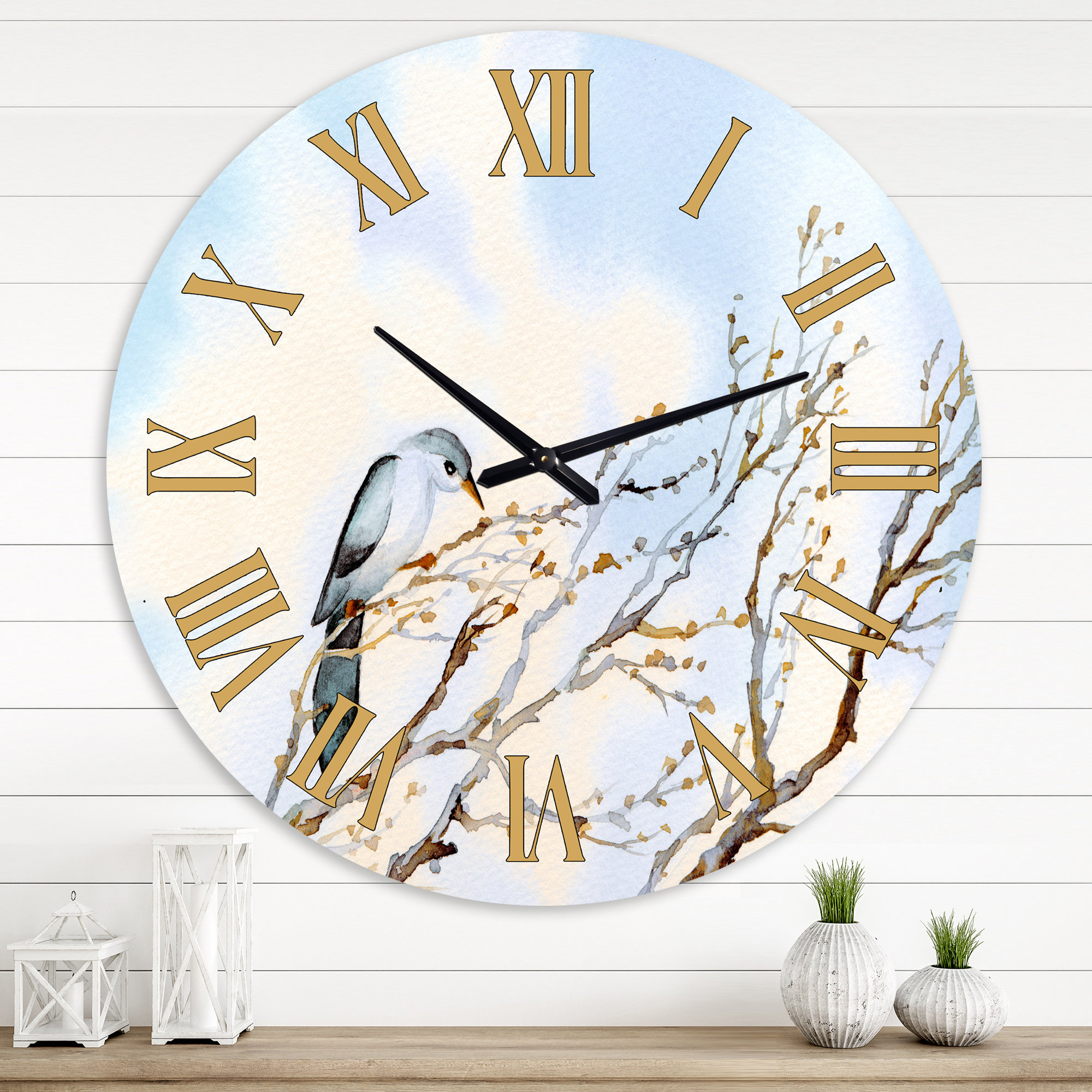 East Urban Home Big Old Dead Barren Twig Yard - Traditional wall clock ...