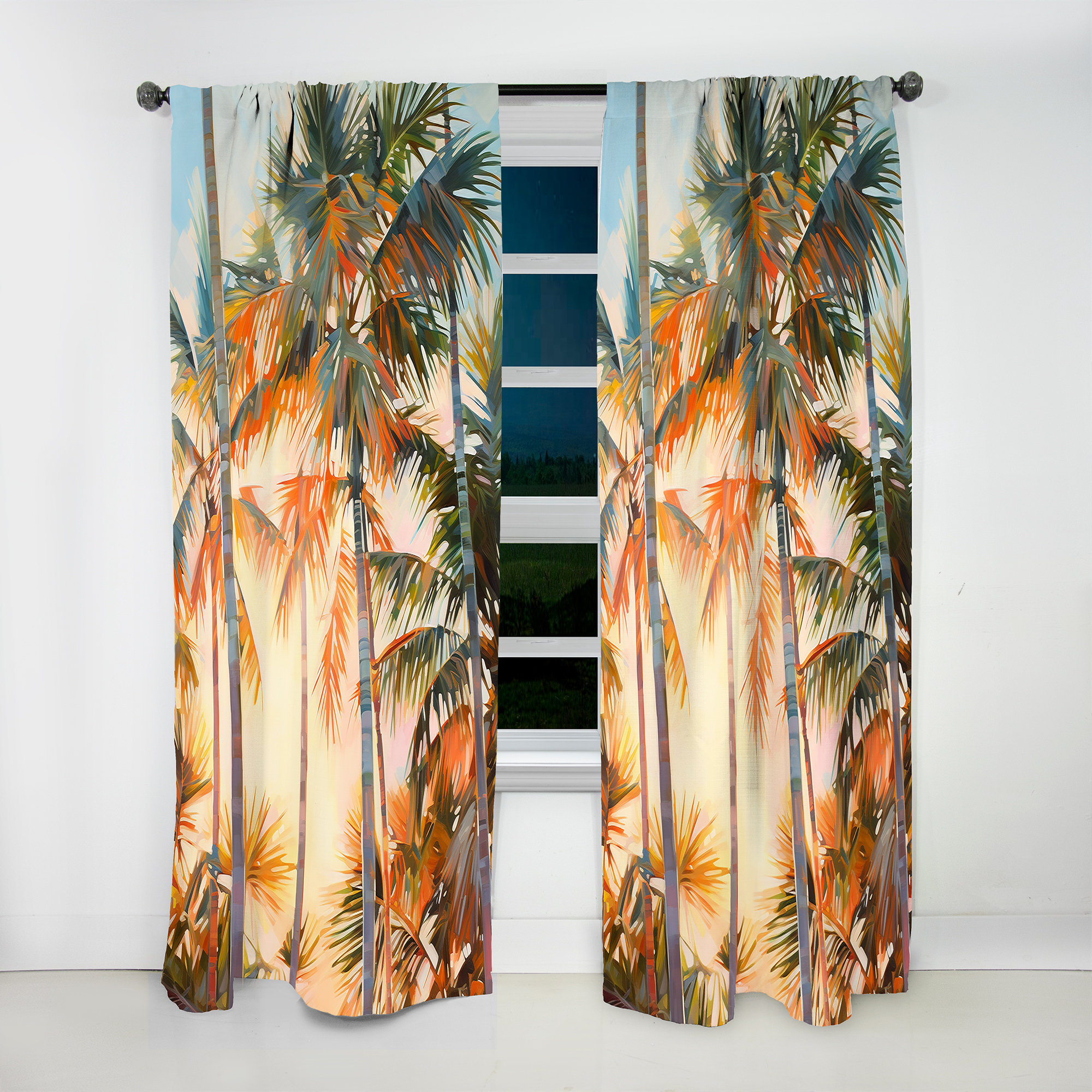 East Urban Home Aliya Palm Trees Romantic Impression I - Traditional ...