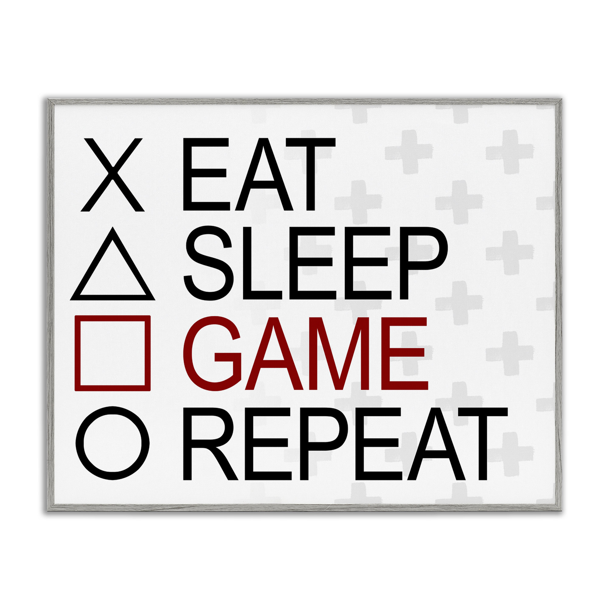 Ebern Designs Gamer Button Shapes Giclee Art by Sd Graphics Studio ...