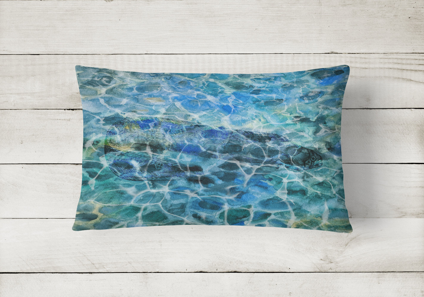 Caroline's Treasures Eel Under water Lumbar Pillow | Wayfair
