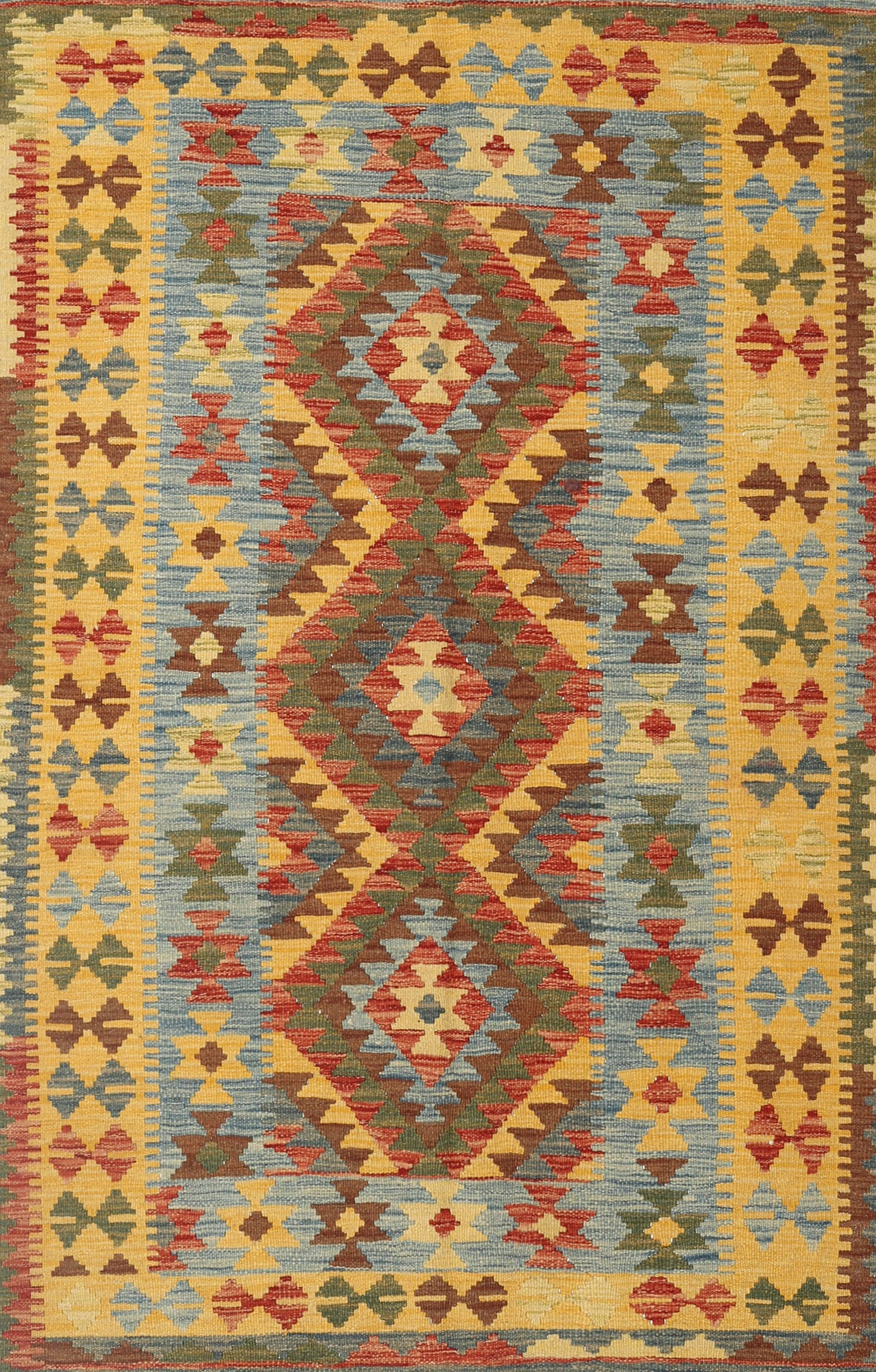 World Menagerie Saxon Hand-Tufted Wool Yellow Area Rug | Wayfair