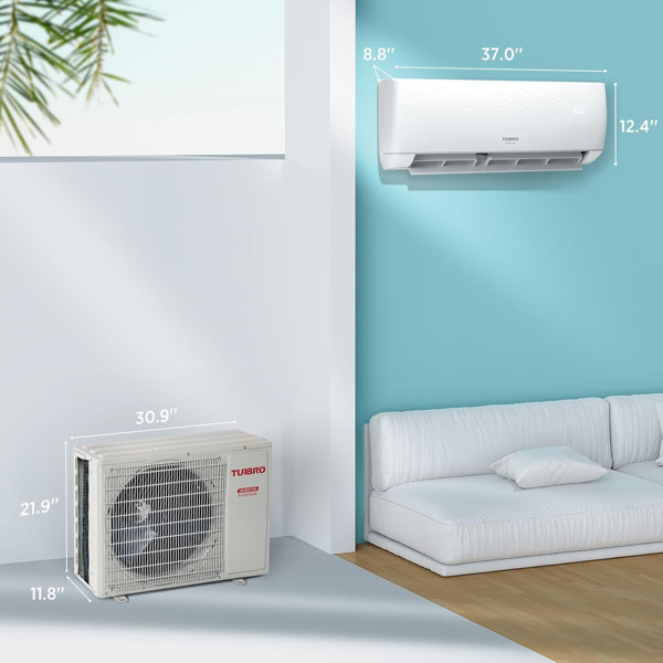 TURBRO 18000 BTU Wi-Fi Connected Ductless Mini Split Air Conditioner ...