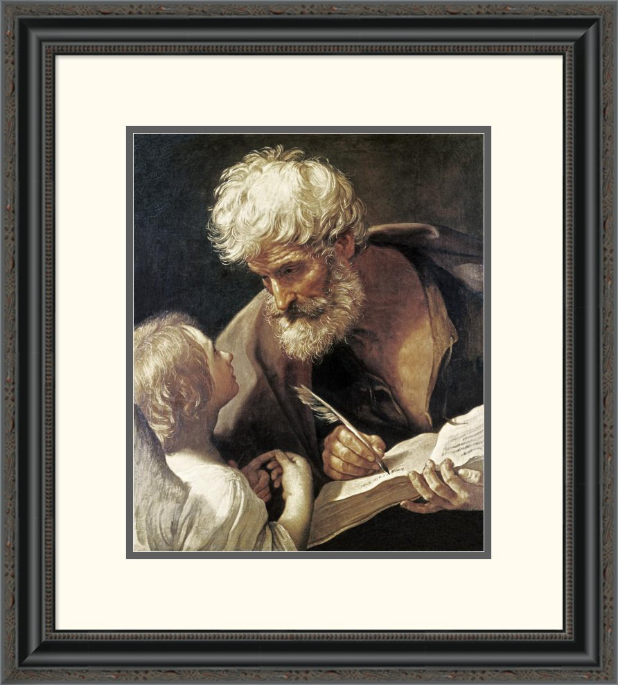 Global Gallery 'Saint Matthew' by Guido Reni Framed Painting Print ...
