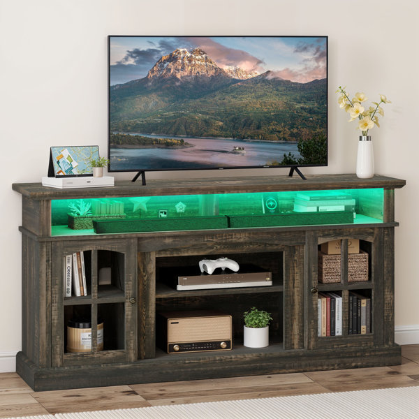 Wrought Studio™ 65" Modern Contemporary Multifunction Media Center Side ...