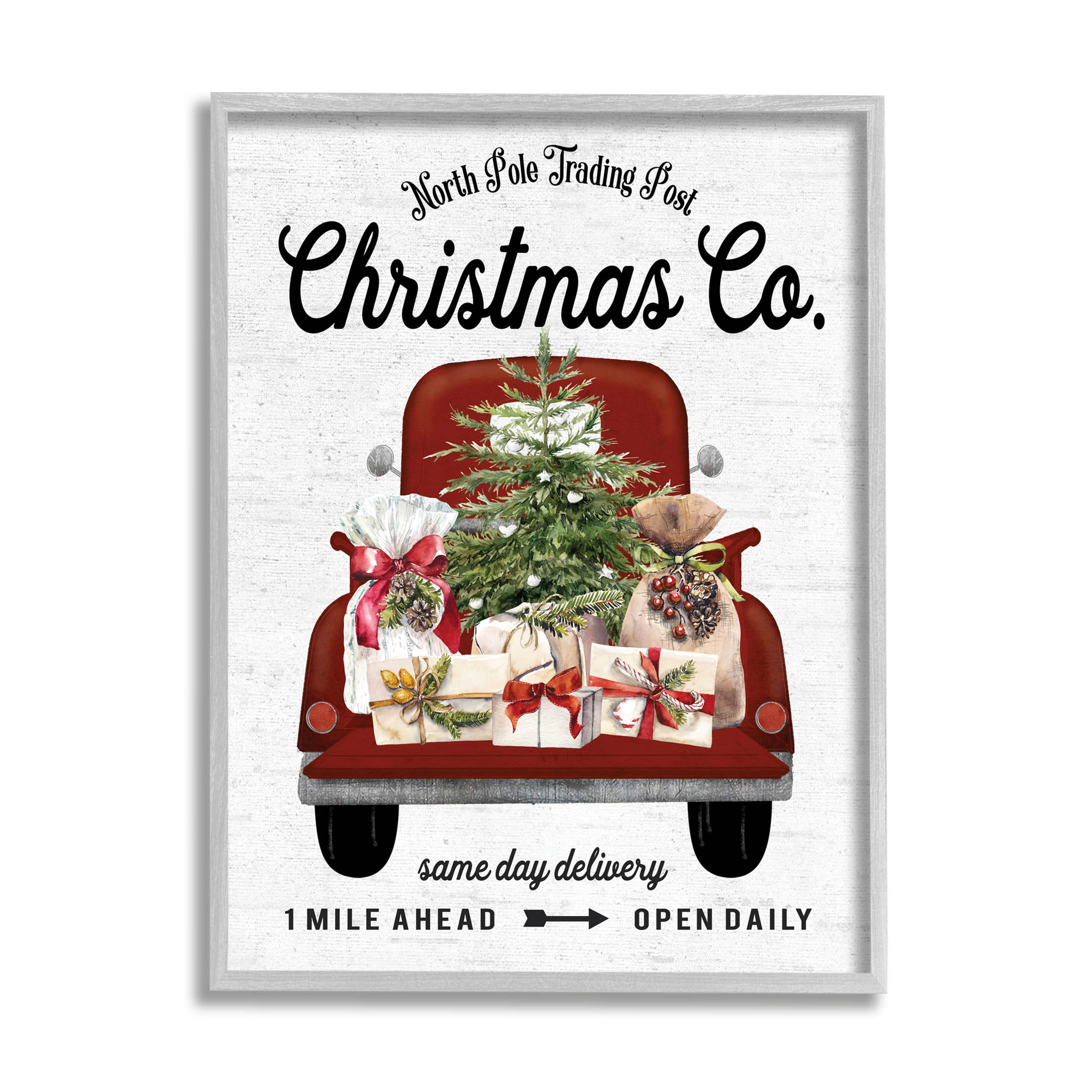 The Holiday Aisle® North Pole Christmas Co. Sign by Lettered and Lined ...