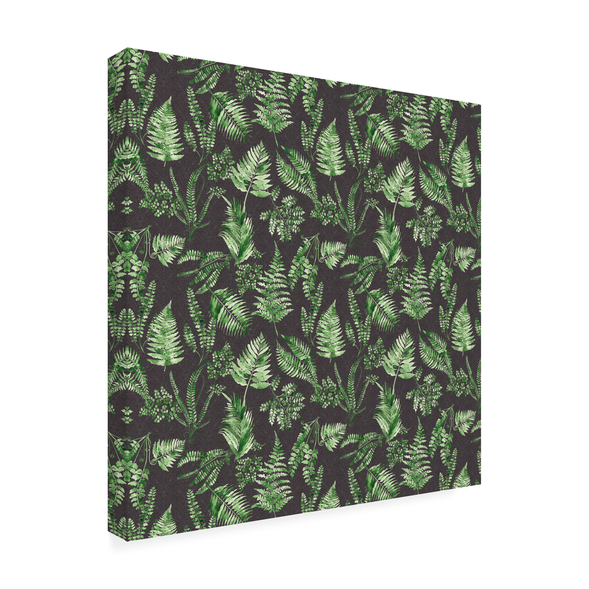 Bay Isle Home™ Kitzi Jean Plout Green Botanical Pattern Canvas Art ...