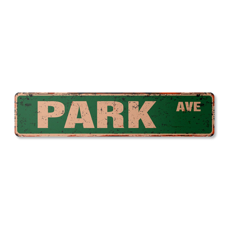 SignMission Park Ave Aluminum Street Sign | Wayfair