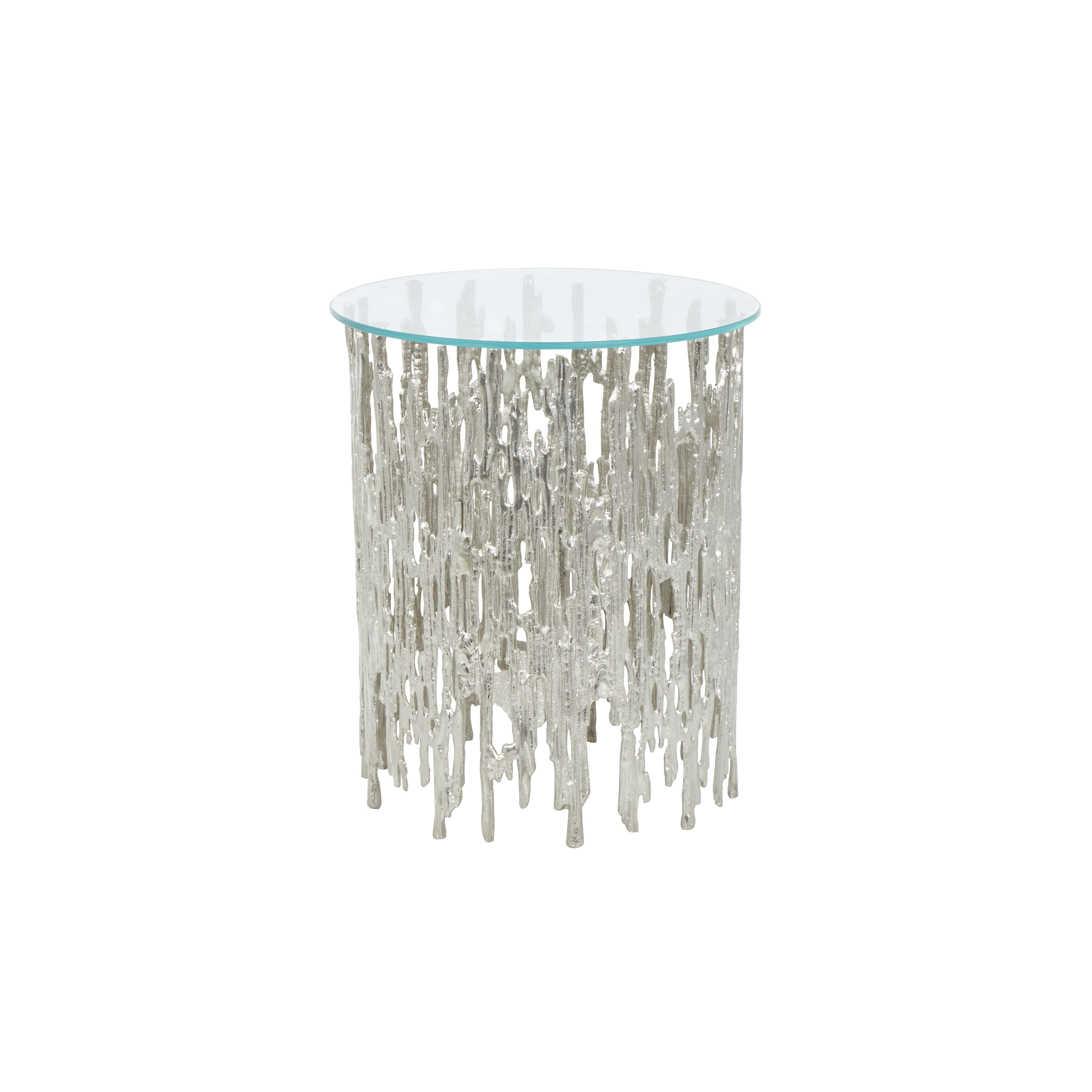 Ivy Bronx Khiree Aluminum Metal Metallic Cutout Abstract Side End ...