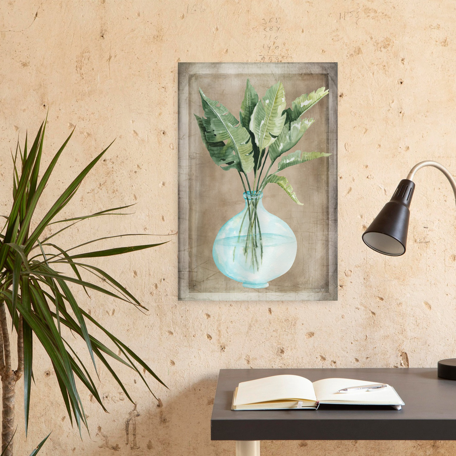 Bay Isle Home™ Pretty Palms II Abstract Palm Coastal Tropical Art ...