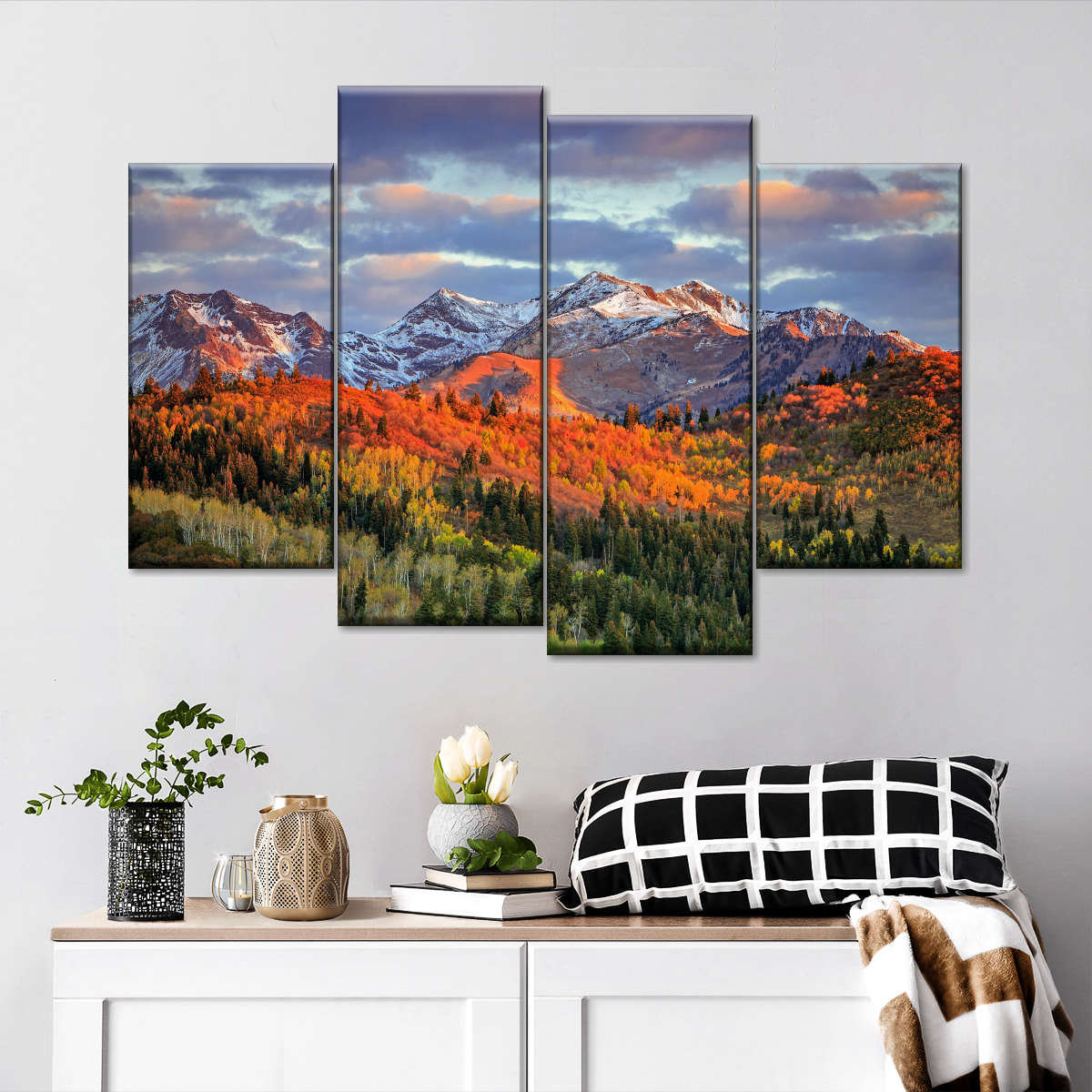 Millwood Pines Wasatch Mountain Wall Art Multi Piece Canvas Print ...