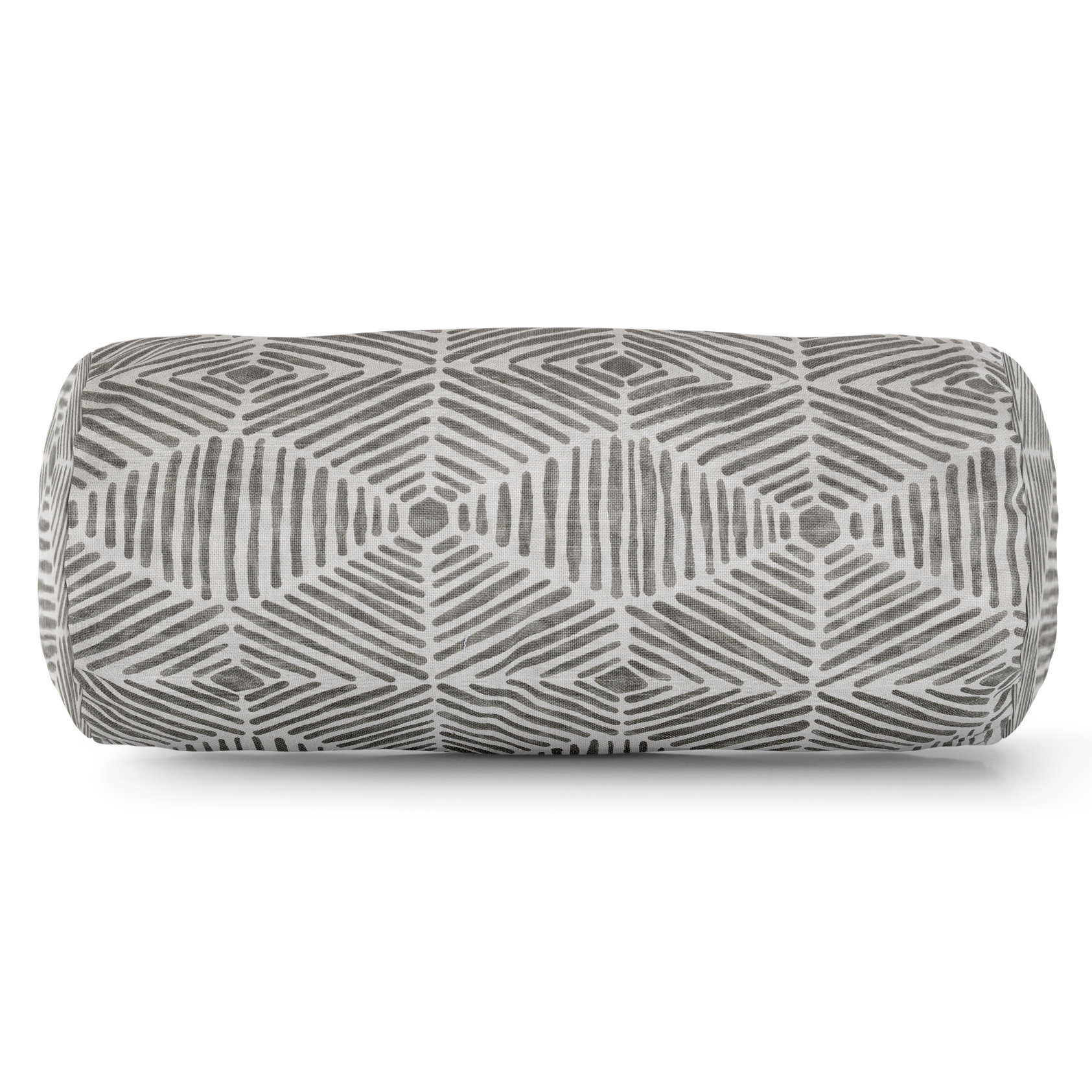 Majestic Home Goods Charlie Geometric Bolster Cotton Throw Pillow ...