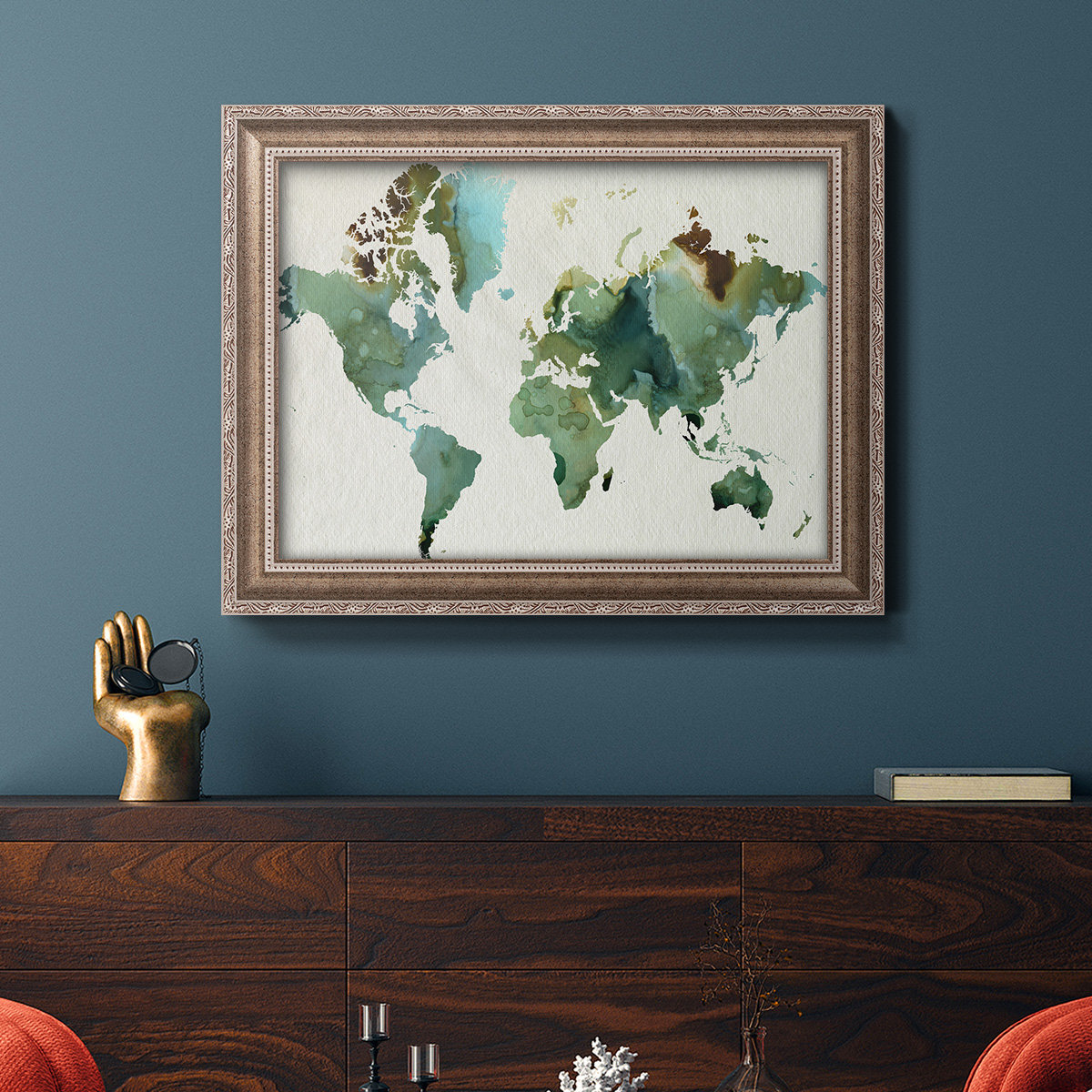 Latitude Run® Inky World - Picture Frame Print on Canvas | Wayfair