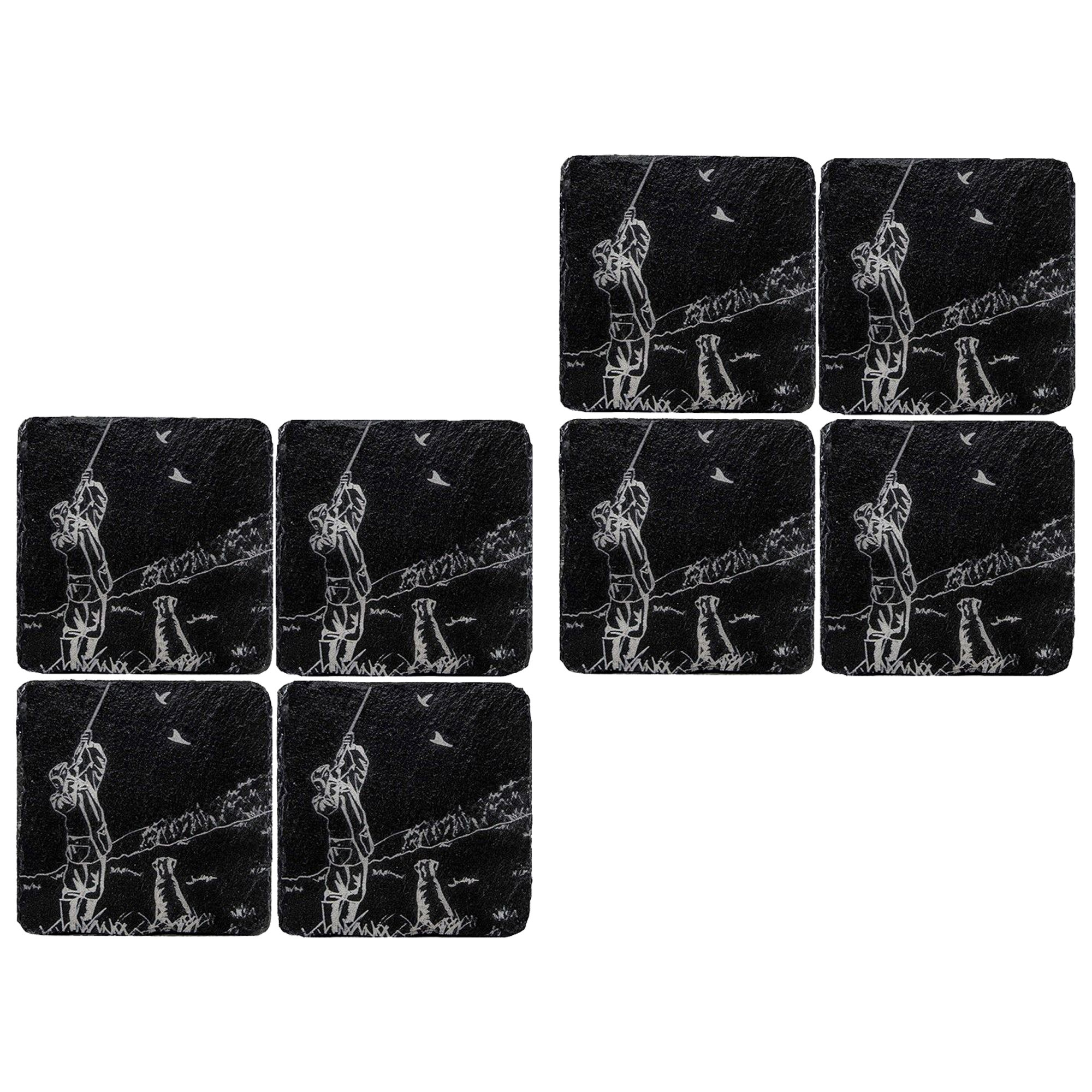 Selbrae House Set Of 8 Slate Coasters - Shooting | Wayfair.co.uk