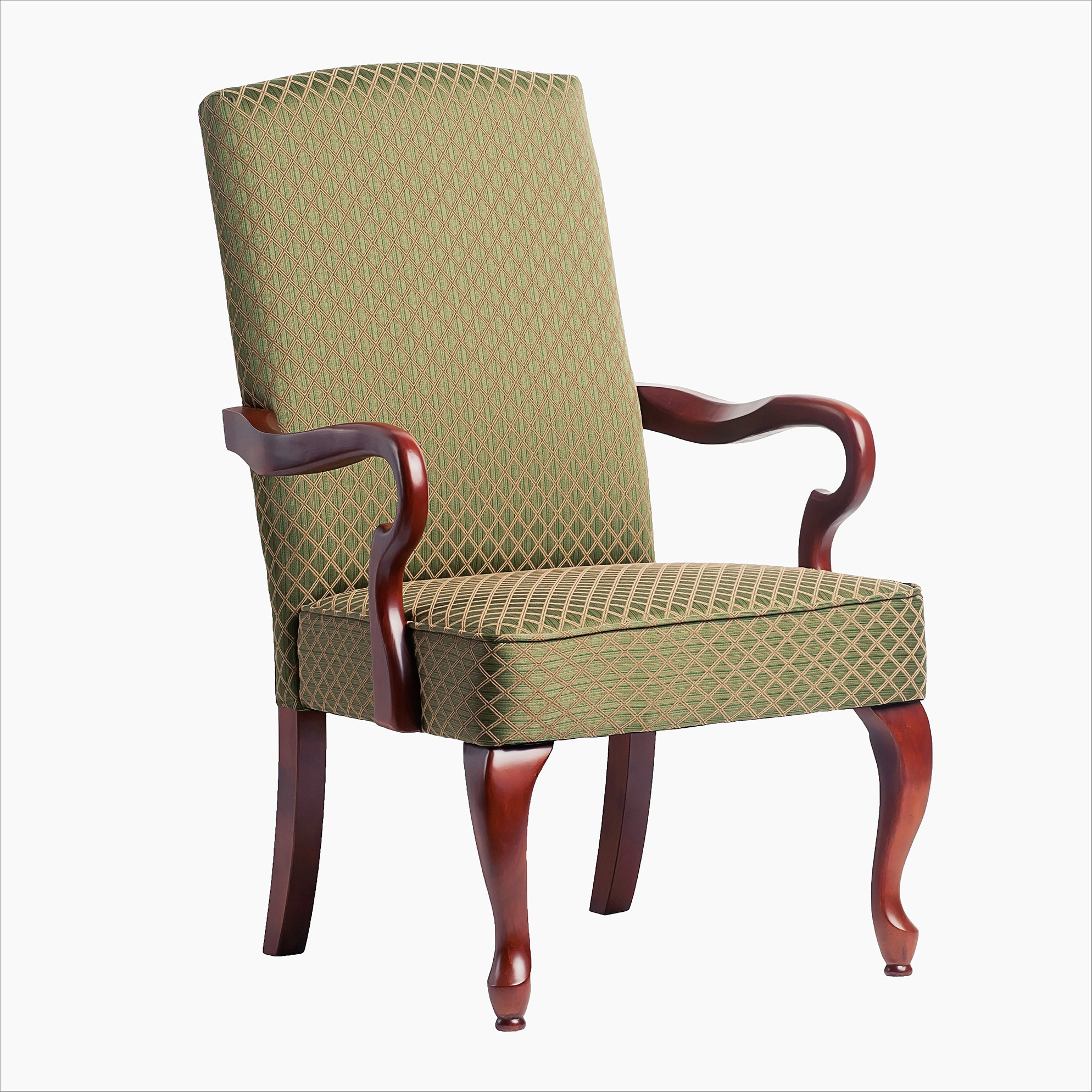 Canora Grey DeLaney Green Gooseneck Arm Chair | Wayfair