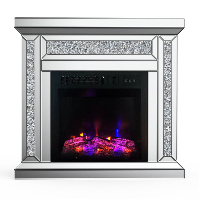 Everly Quinn Sparkling Hearth LED Electric Fireplace | Wayfair