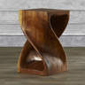 Ivy Bronx Lishe Solid Wood Abstract End Table & Reviews | Wayfair