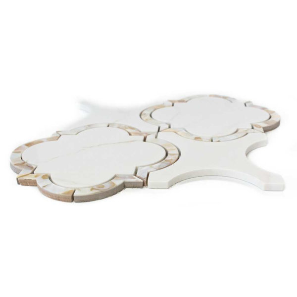 Long Island Mosaics & Tile Delphi Pearl 12" x 12" Straight Edge Glass ...