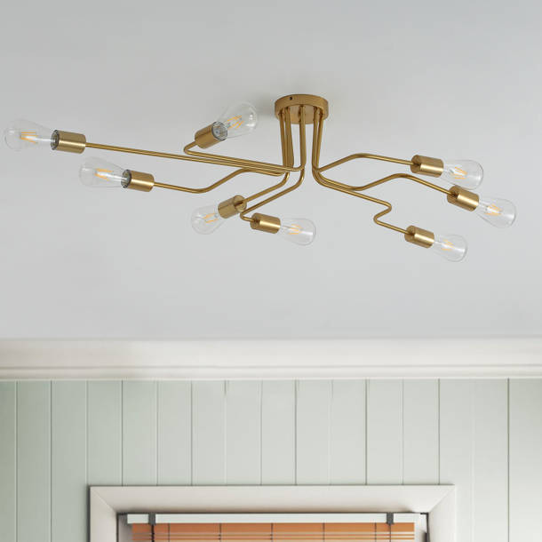 Everly Quinn Zelie 12 - Light Dimmable Sputnik Sphere Chandelier ...