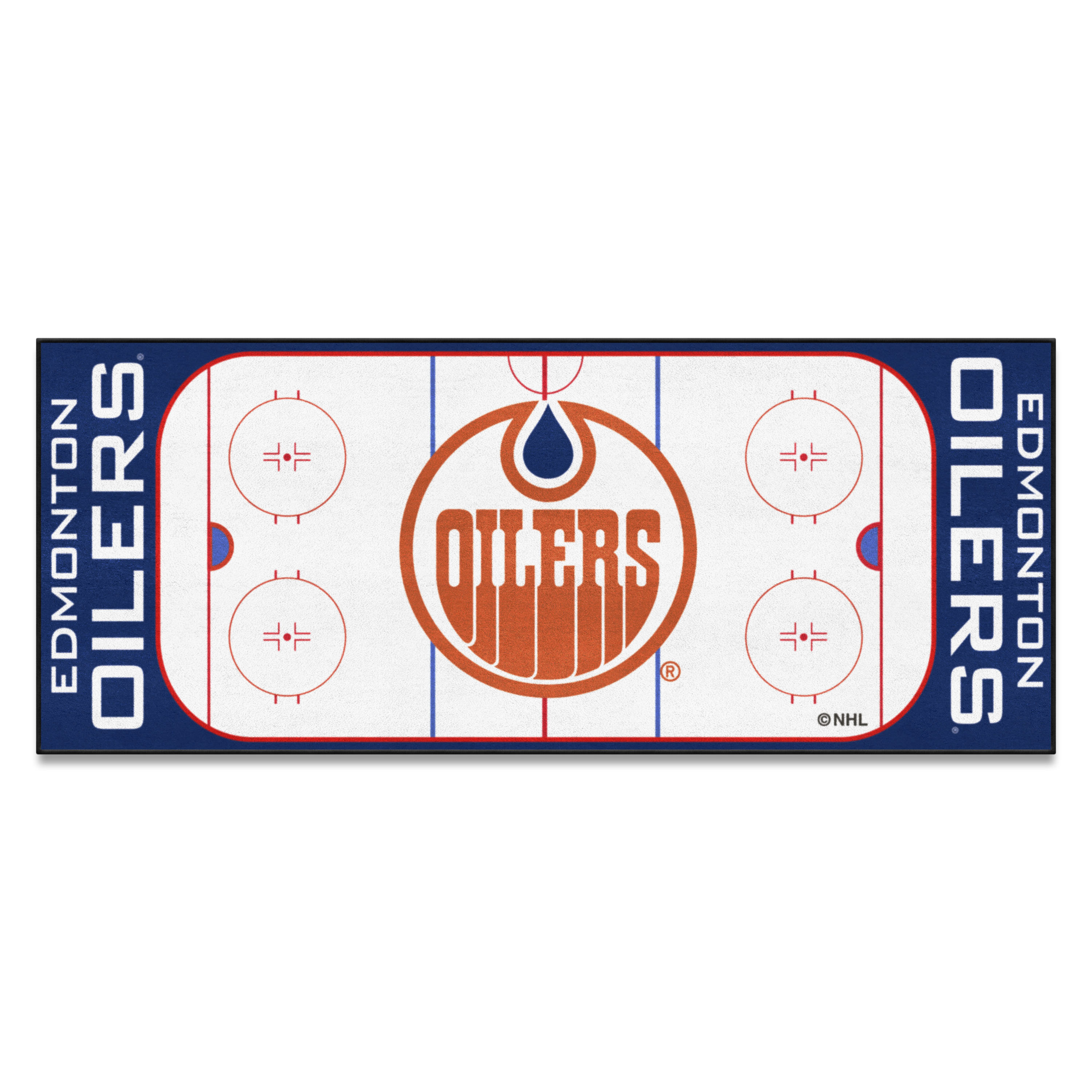 FANMATS Edmonton Oilers_NHLRETRO Edmonton Oilers Rink Runner - 30In. X ...