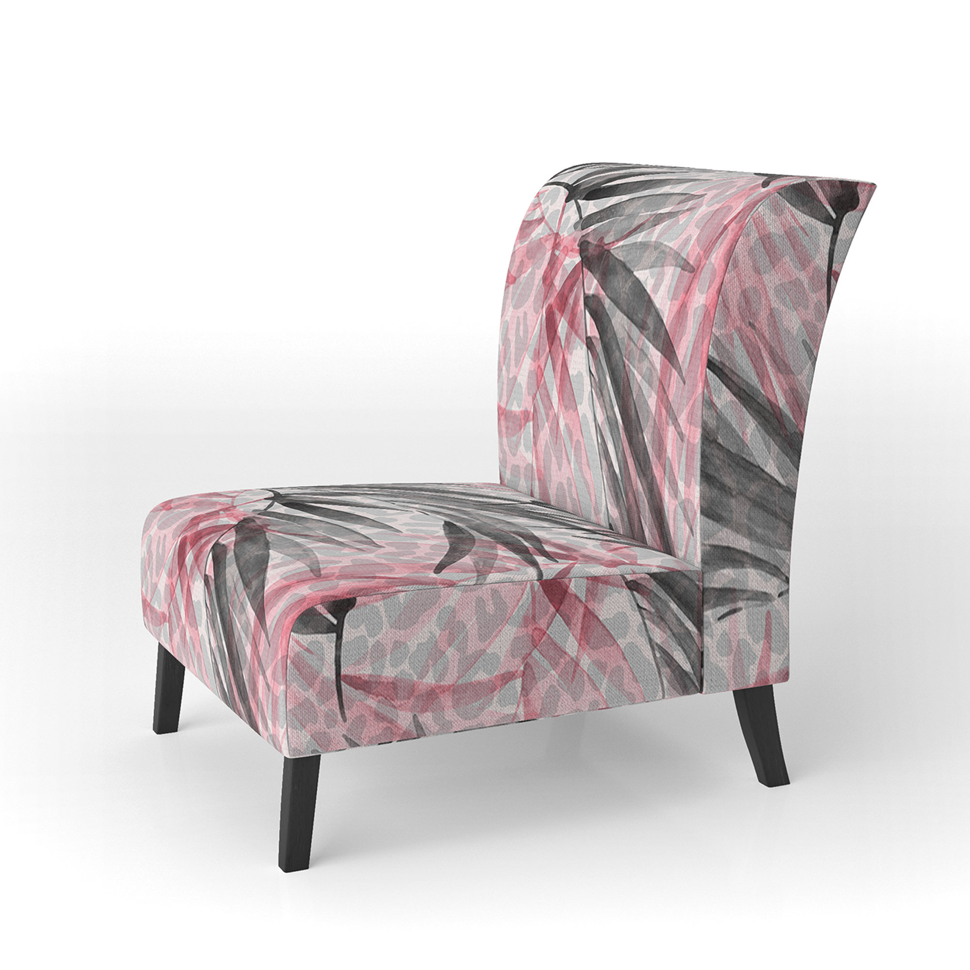 Dakota Fields Tropical - Upholstered Cabin & Lodge Accent Slipper Chair ...