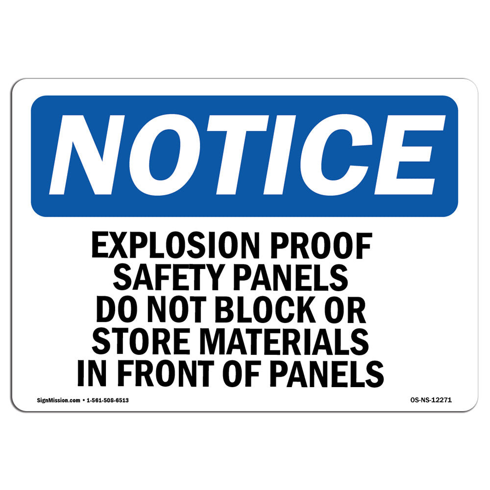 SignMission Explosion Proof Safety Panels Do Not Block Sign | Wayfair