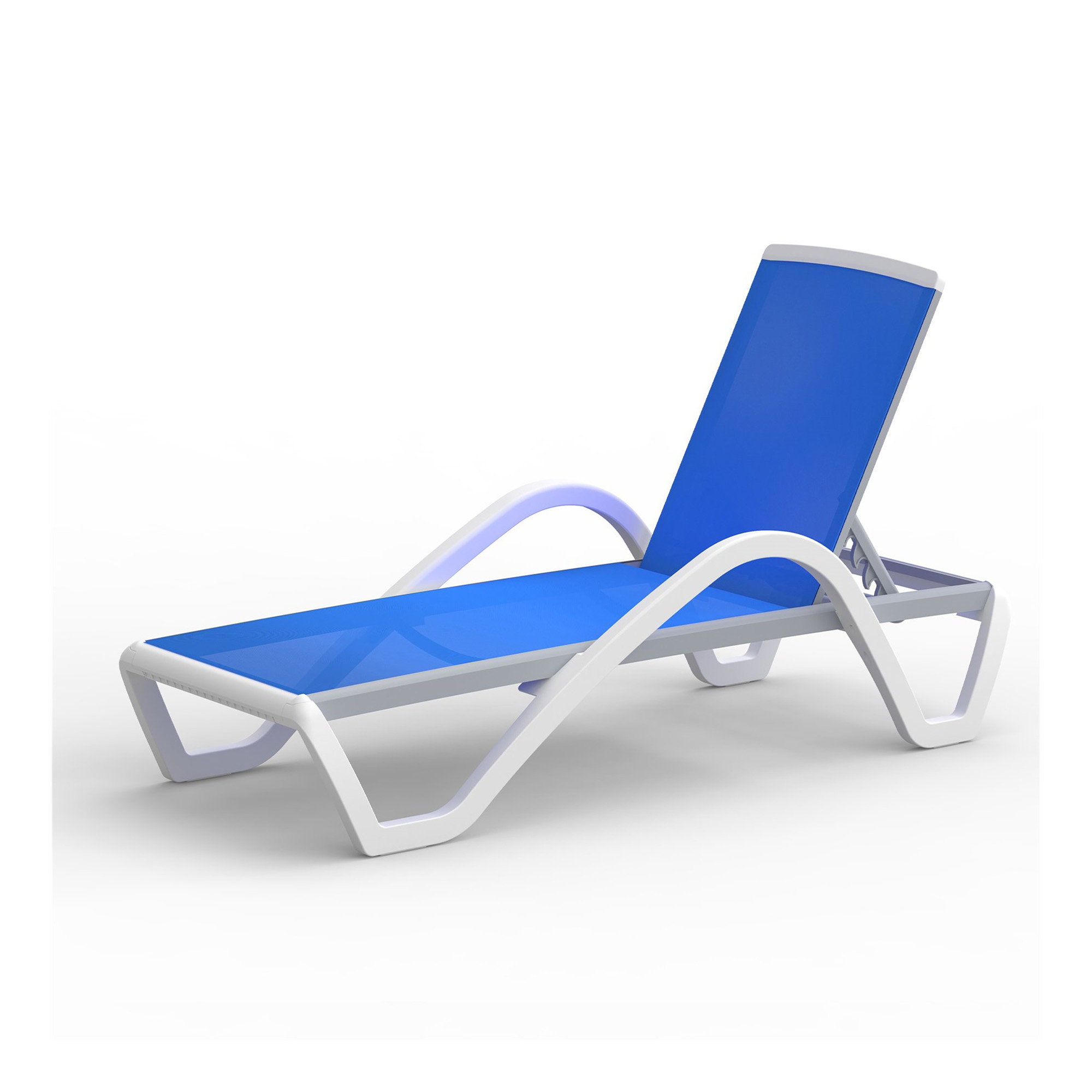 Highland Dunes Patio Chaise Lounge Adjustable Aluminum Pool Lounge Chairs With Arm All Weather ...