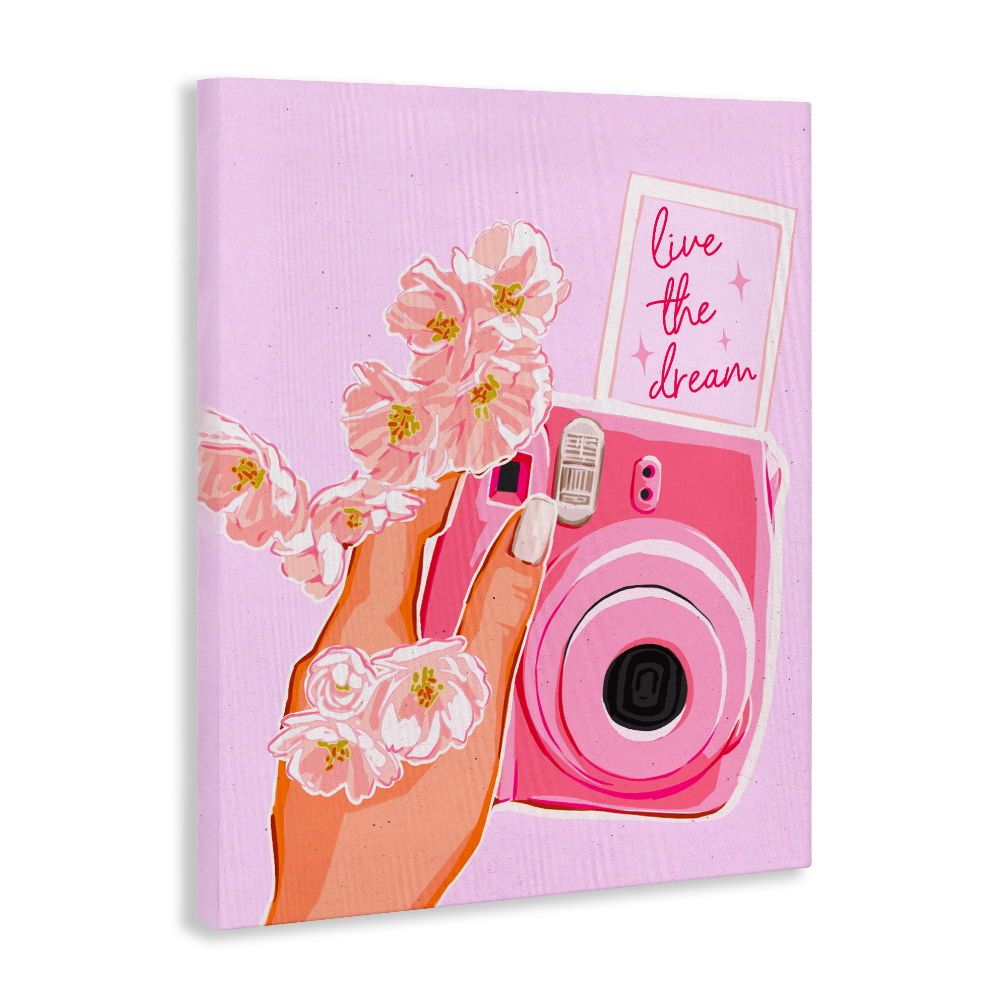 Dakota Fields Live The Dream Camera Canvas, design by Ziwei Li | Wayfair