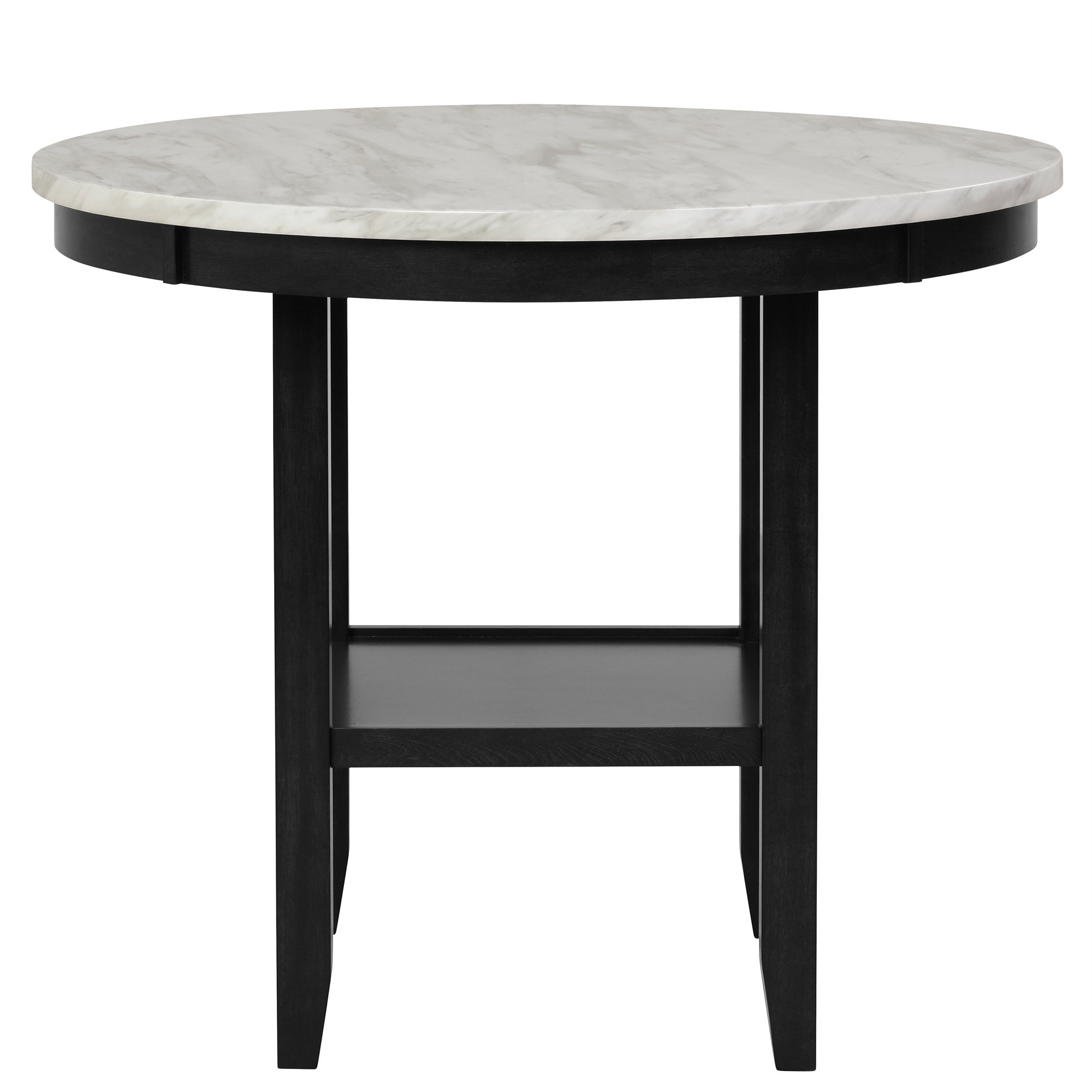 Red Barrel Studio® Round Faux Marble Top Dining Table | Wayfair