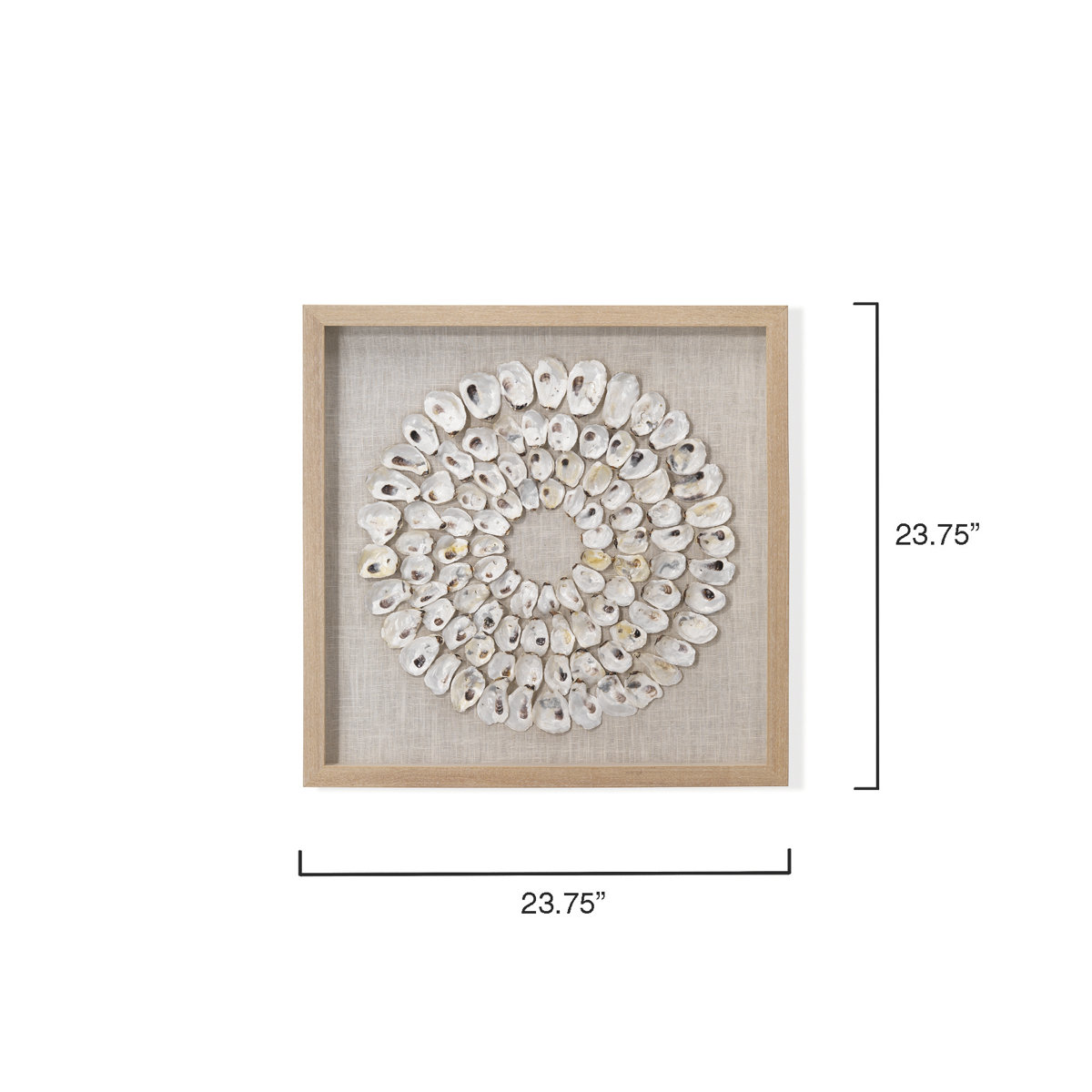 Jamie Young Company Maldives Framed Wall Art In White Abalone Shells ...